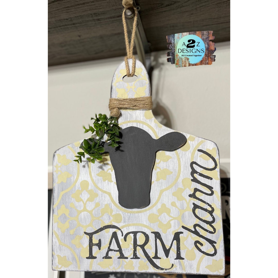 Cow Head | Cow Door Hanger, Cow Head Wreath Sign, Wood Blank, Door ...