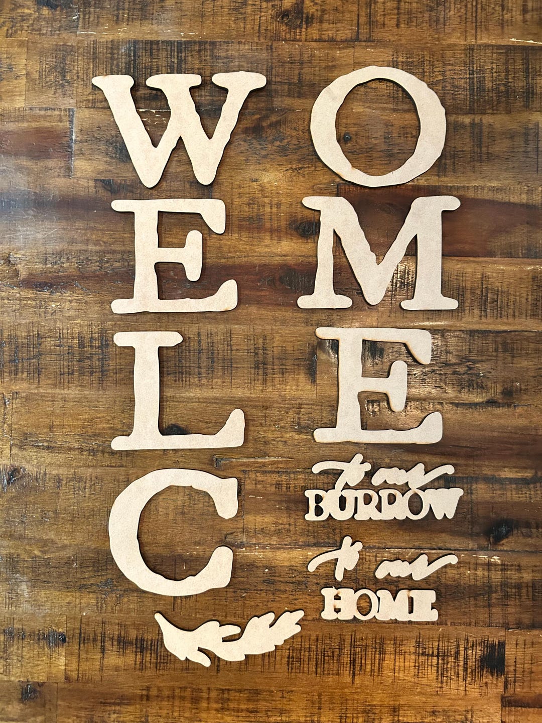 Welcome to Our Burrow | Welcome | Porch Leaner - Etsy