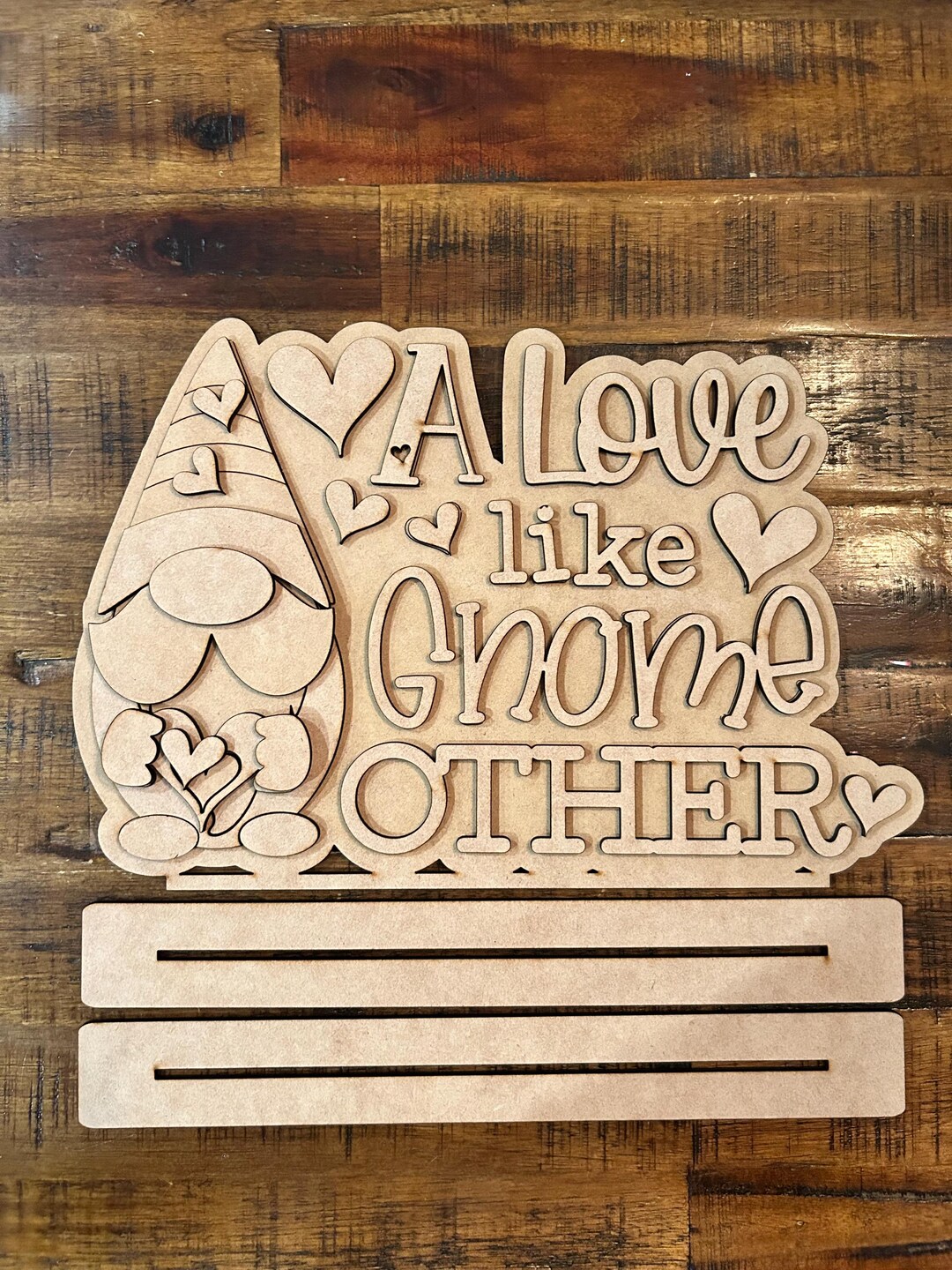 Love Gnome Word Art | Valentine Gnome | Valentine Shelf Sitter - Etsy