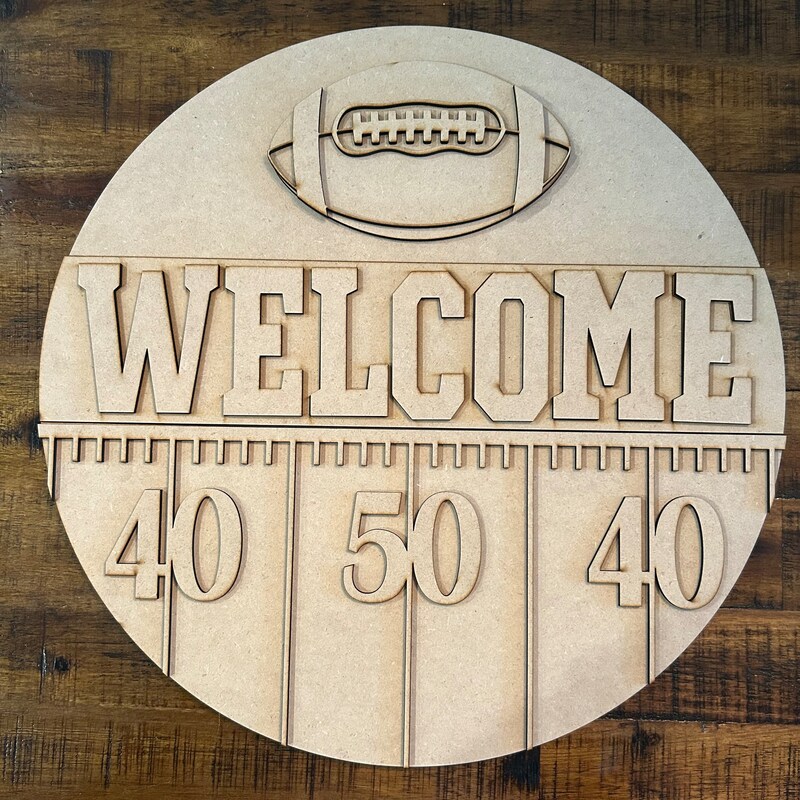 Football Door Hanger - Etsy