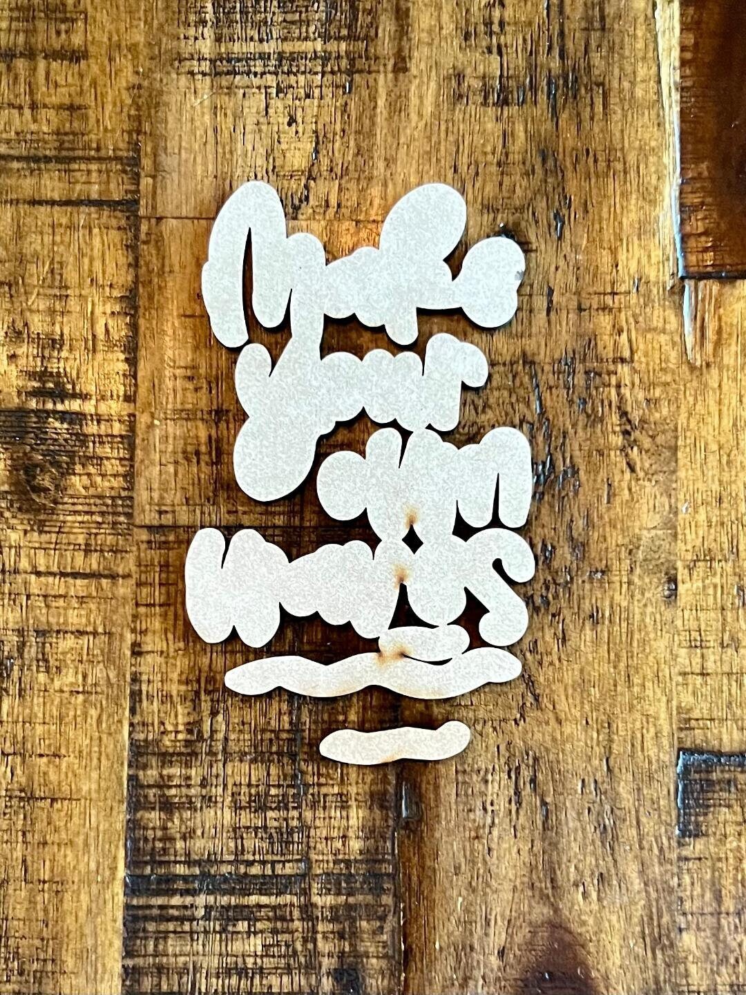 Make Your Own Waves | Font MDF Cutout | Waves | MDF Wood Cutout - Etsy