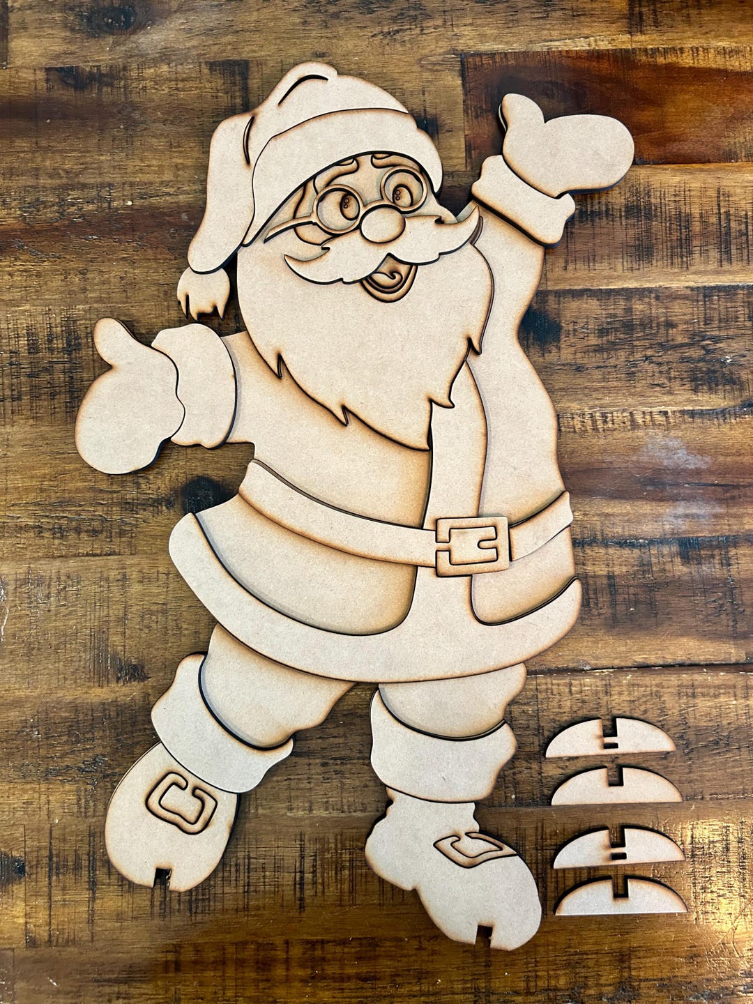 Standing Santa | Santa Cutout | Here Comes Santa Claus - Etsy