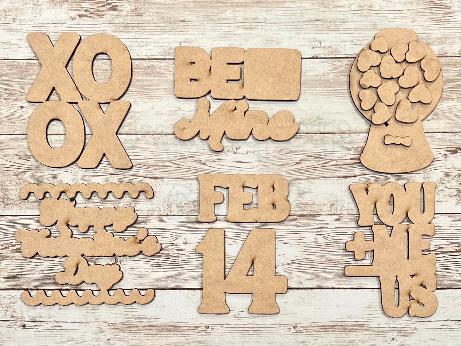 XO Be Mine XOXO Valentine's Day Wood Cutout Be - Etsy