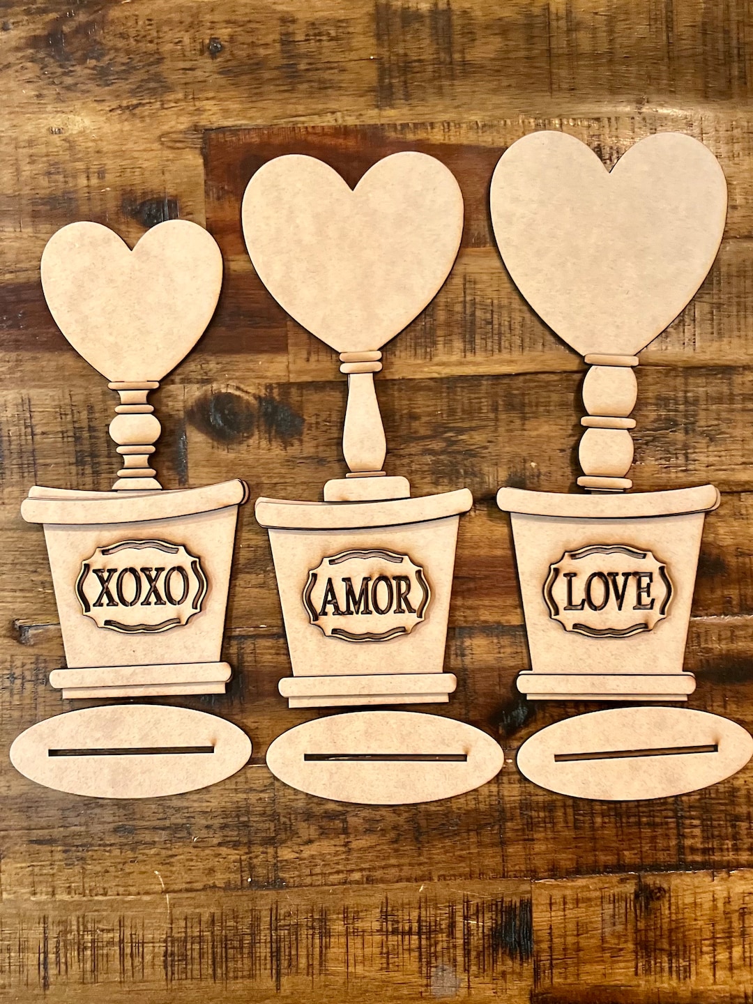 Valentine's Flower Pot Hearts | XOXO | Amor | Love | Heart Flowers - Etsy