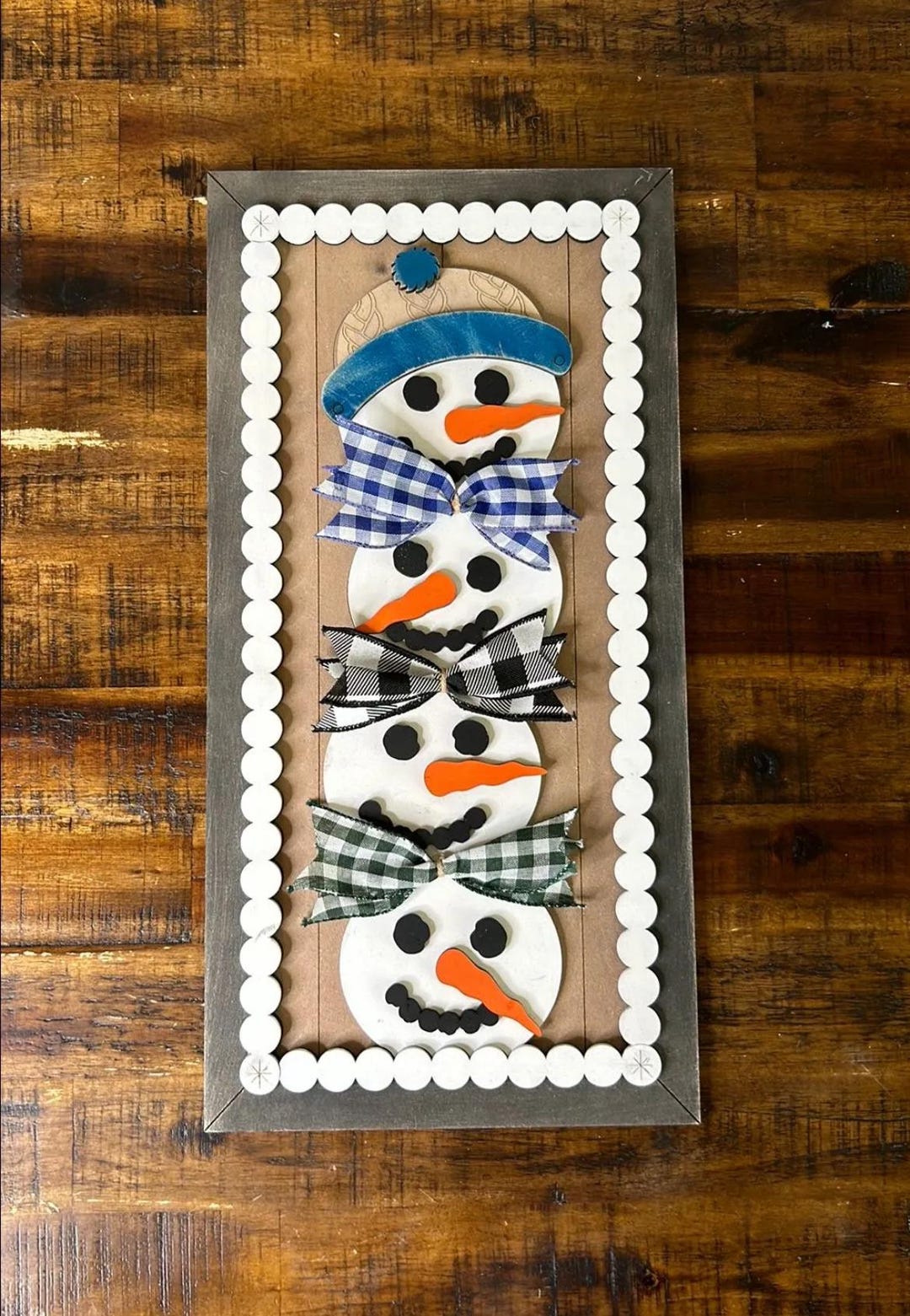 Snowball Frame | Snowman | Winter Frame | Christmas Decorations - Etsy