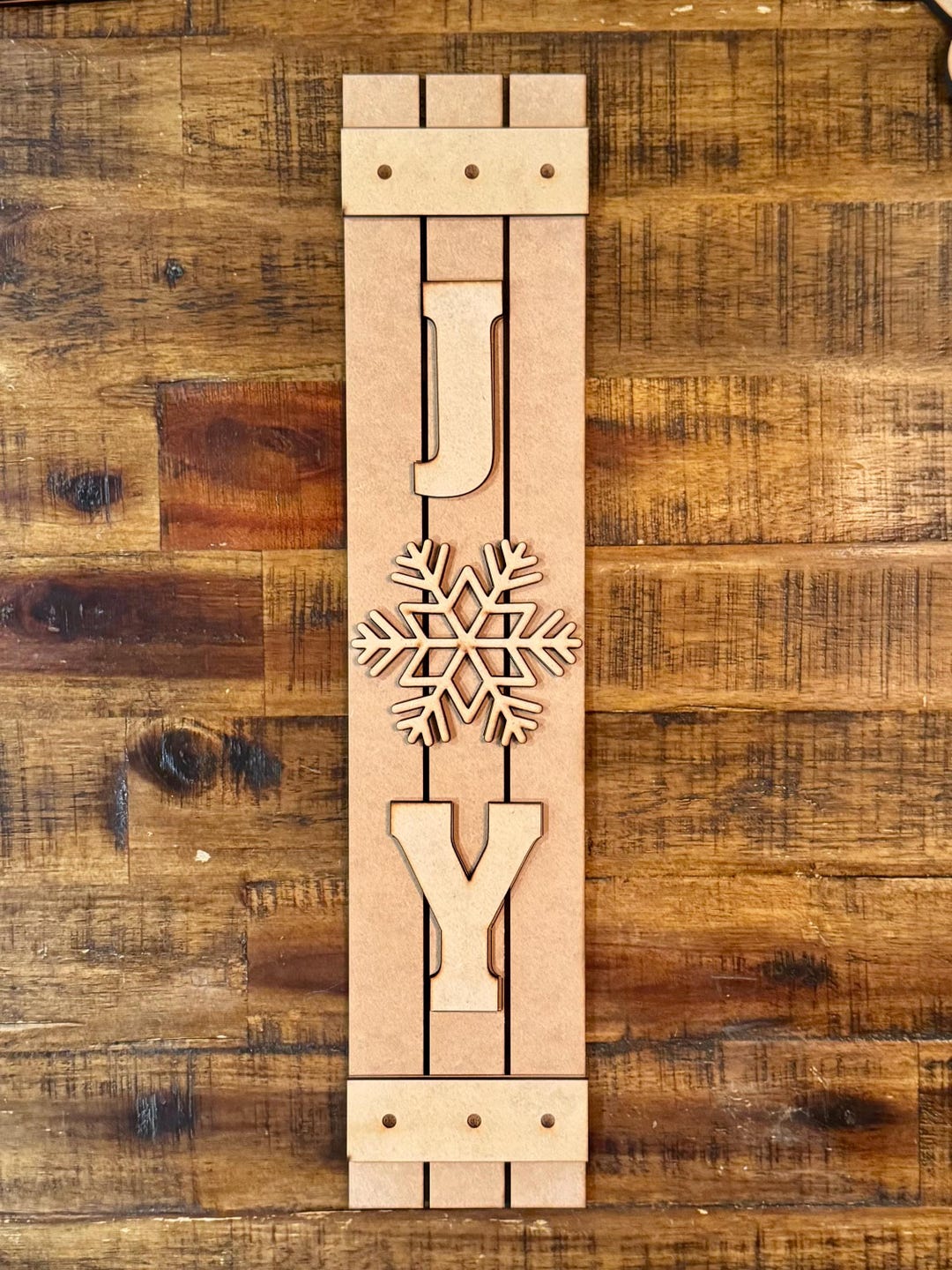 Mini Porch Leaner Joy | Farmhouse Leaner | Christmas Porch Leaner - Etsy