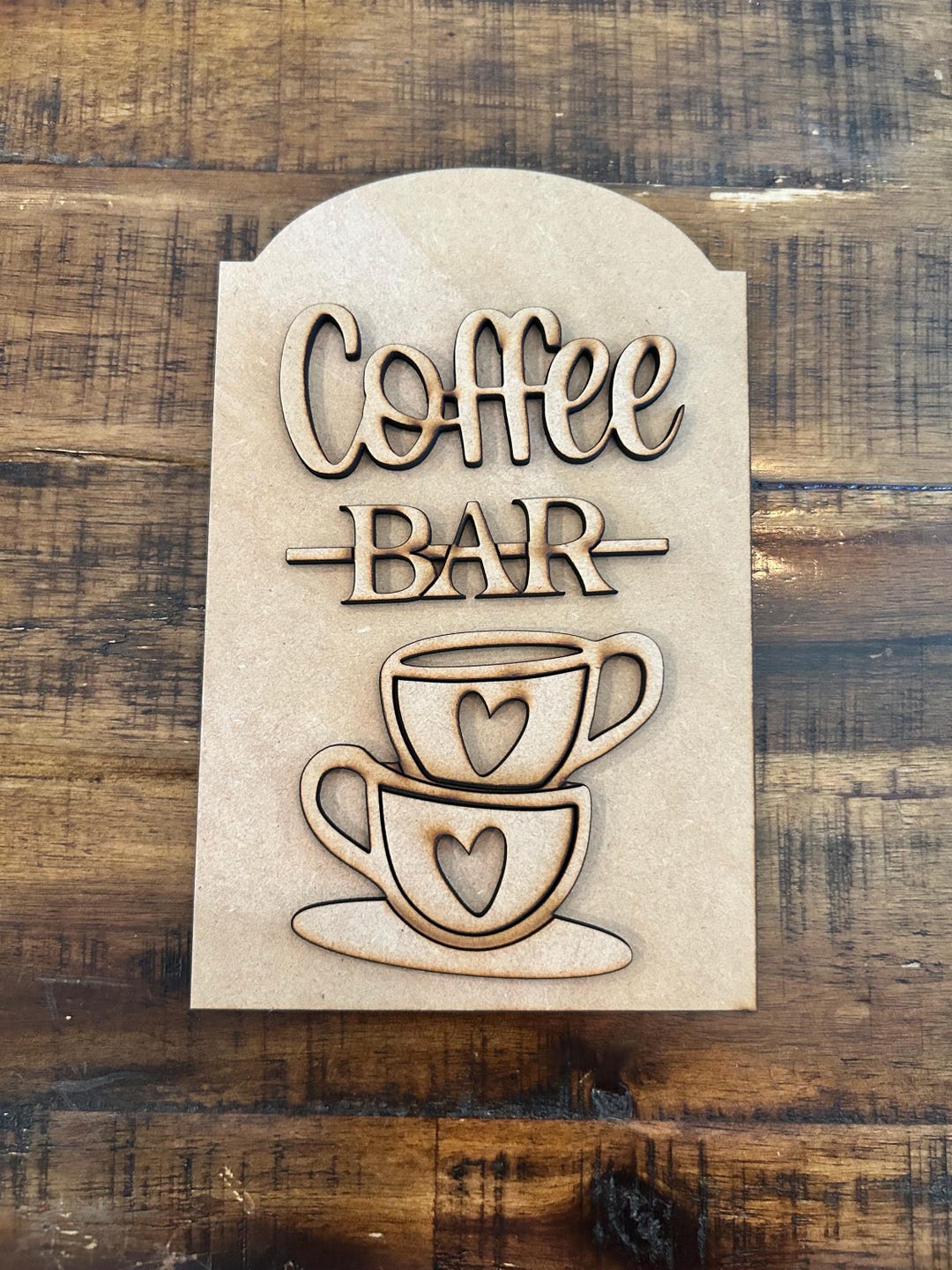 Coffee Bar Interchangeable Sign for Easel | Easel Attachment - Etsy