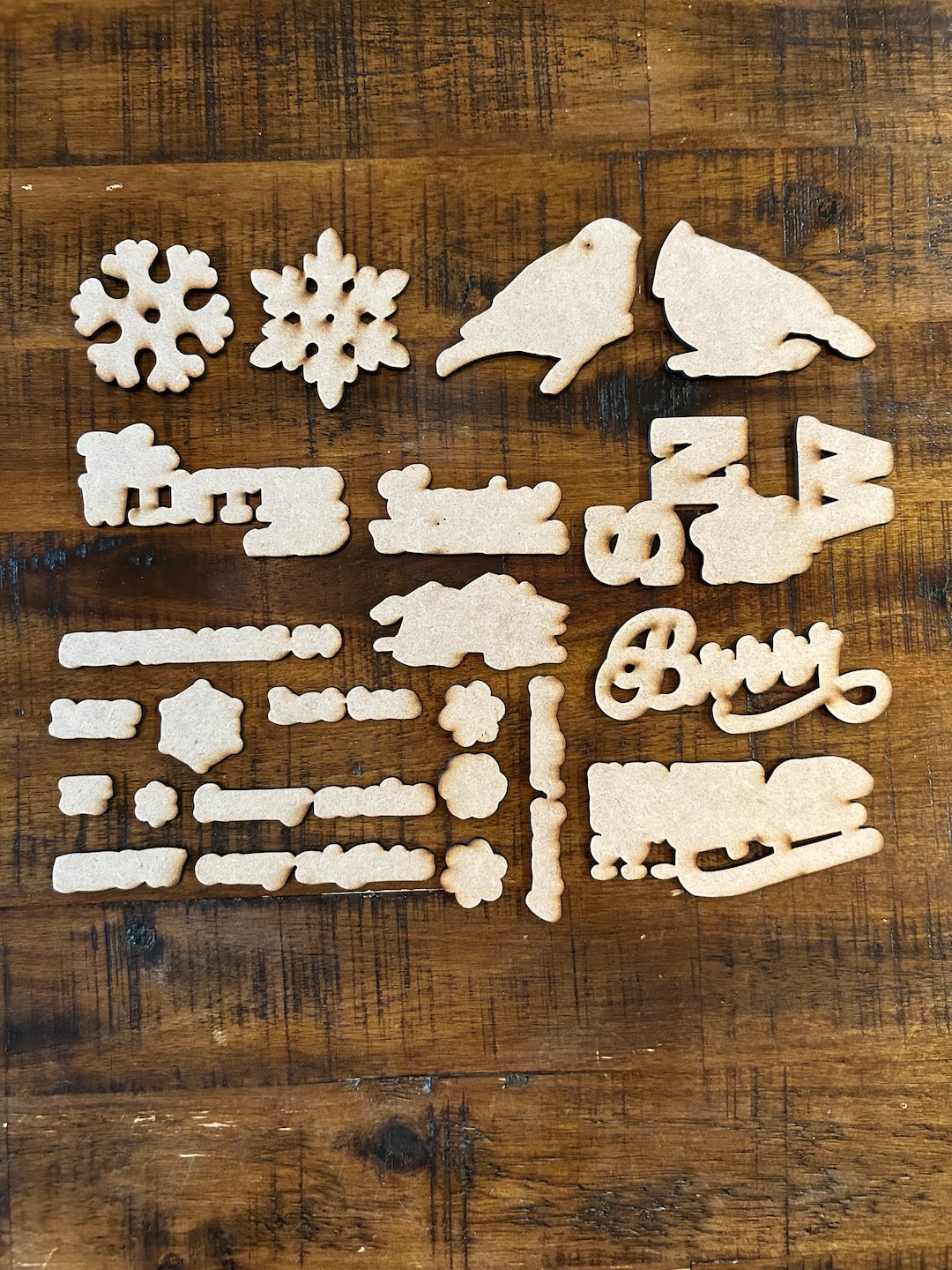 Warm Winter Wishes Tier Tray Cutouts | Winter Cutouts | Cardinals ...