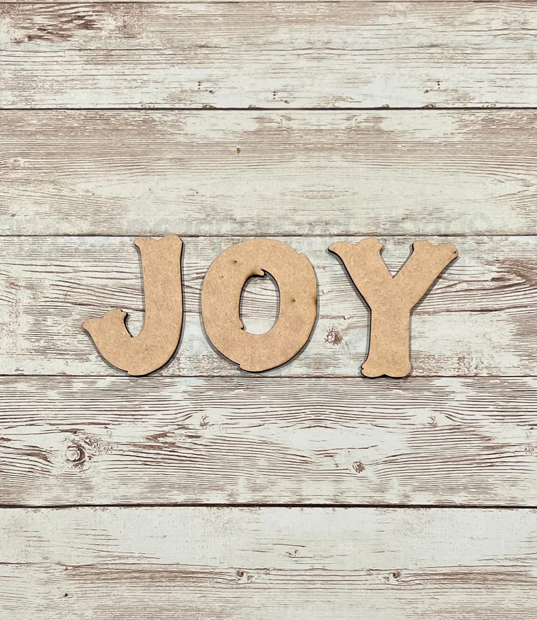 JOY | Joy Cutout | Christmas Joy | Christmas | Unpainted - Etsy