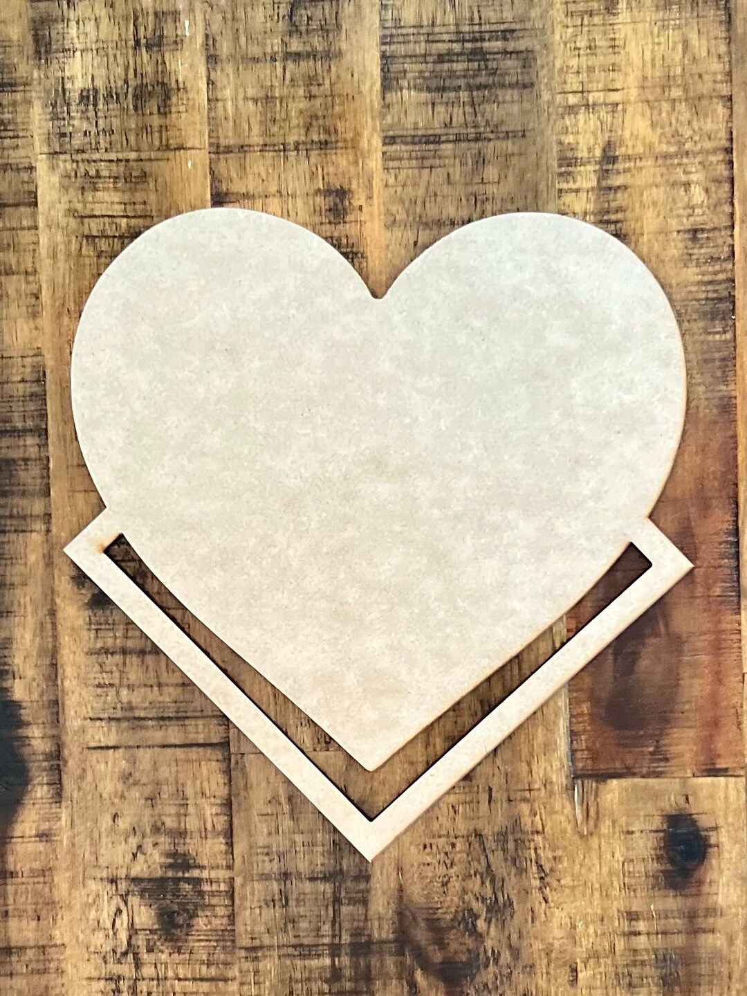 Macrame Heart | Macrame Wood Heart Cutout | Heart Cutout | MDF Wood ...