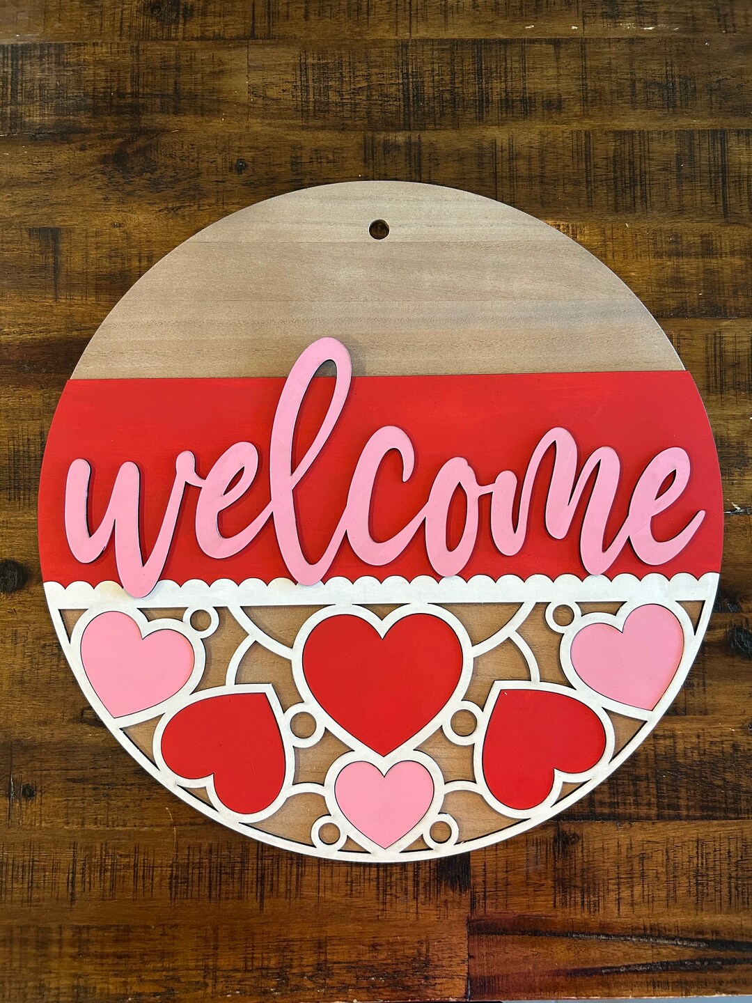 Welcome Valentine Door Hanger | Candy Hearts | Conversation Hearts - Etsy