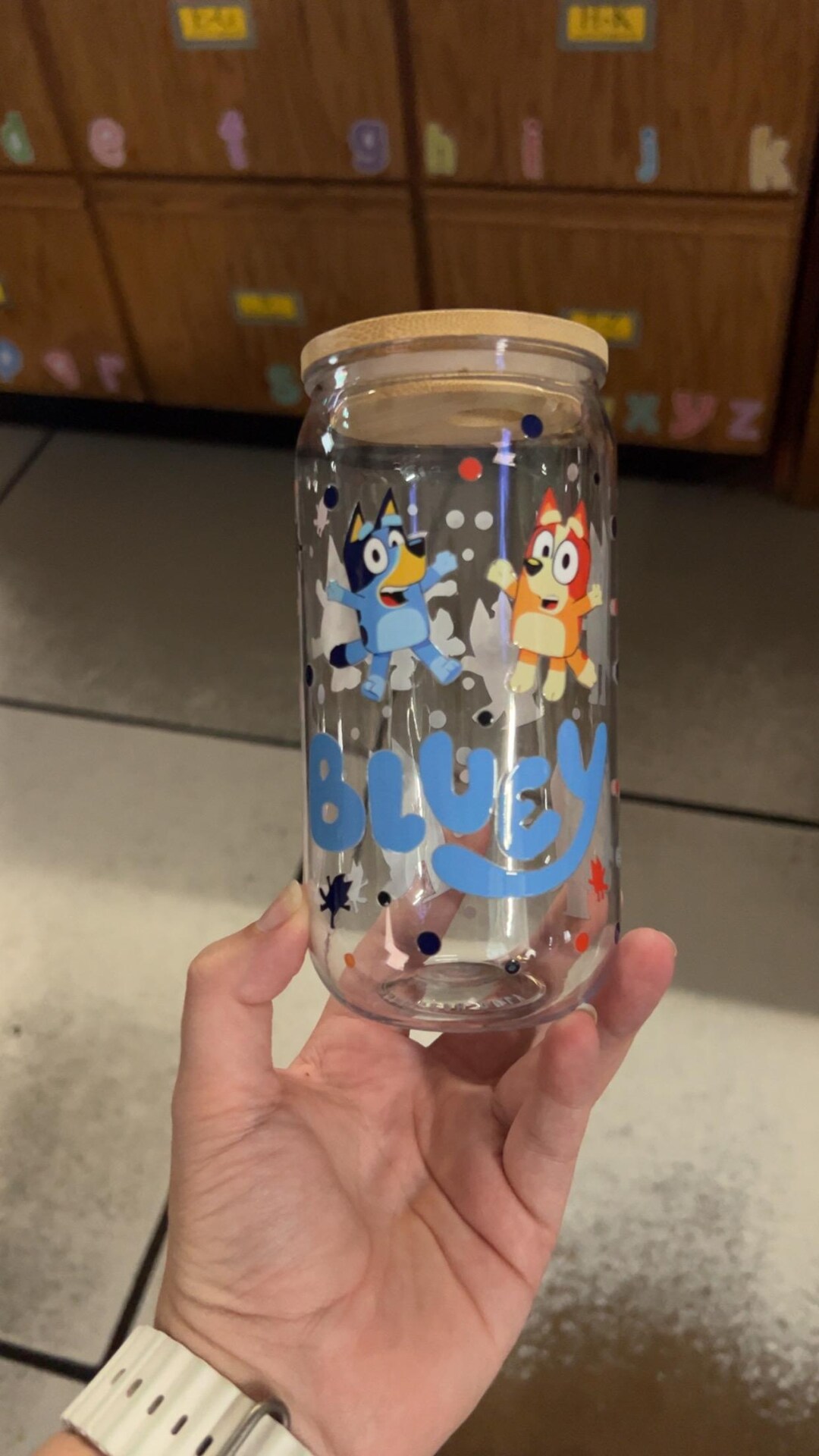 16oz Bluey Libby Acrylic Cup With Bamboo Lid and Acrylic Straw - Etsy