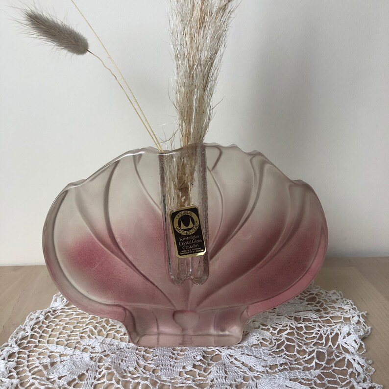 Original Labelled Walter Crystal Glass Art Deco Bicolor Clear - Etsy