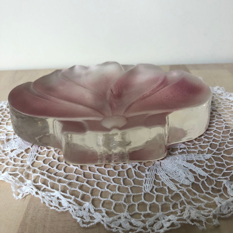 Original Labelled Walter Crystal Glass Art Deco Bicolor Clear - Etsy