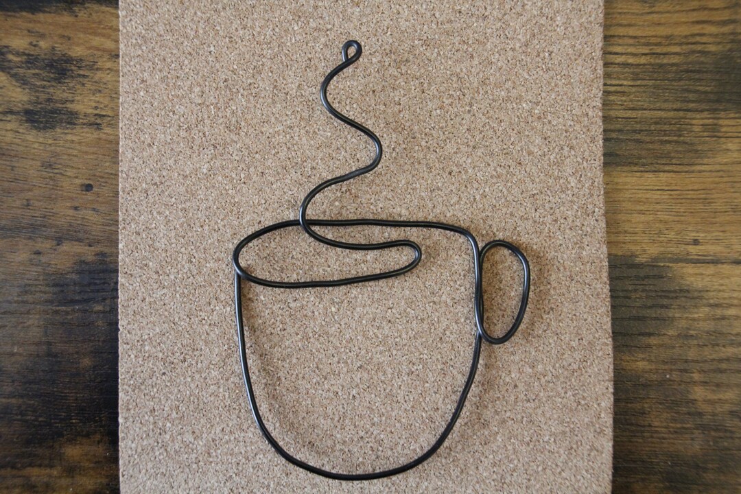 Coffee Cup Wire Art Coffee Sign Teacup Kitchen Decor - Etsy