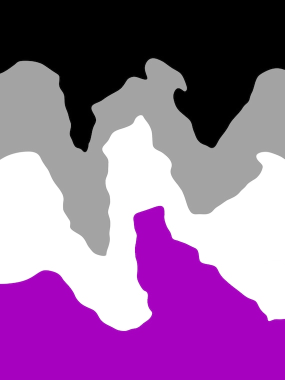 Asexual Pride Flag Digital Art | Etsy