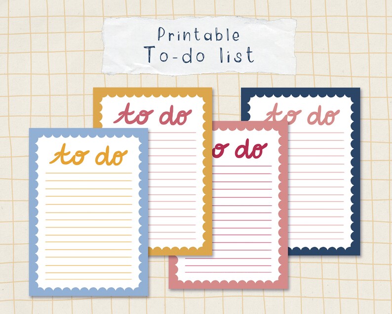 Printable to Do List PDF Planner Task List Digitale - Etsy