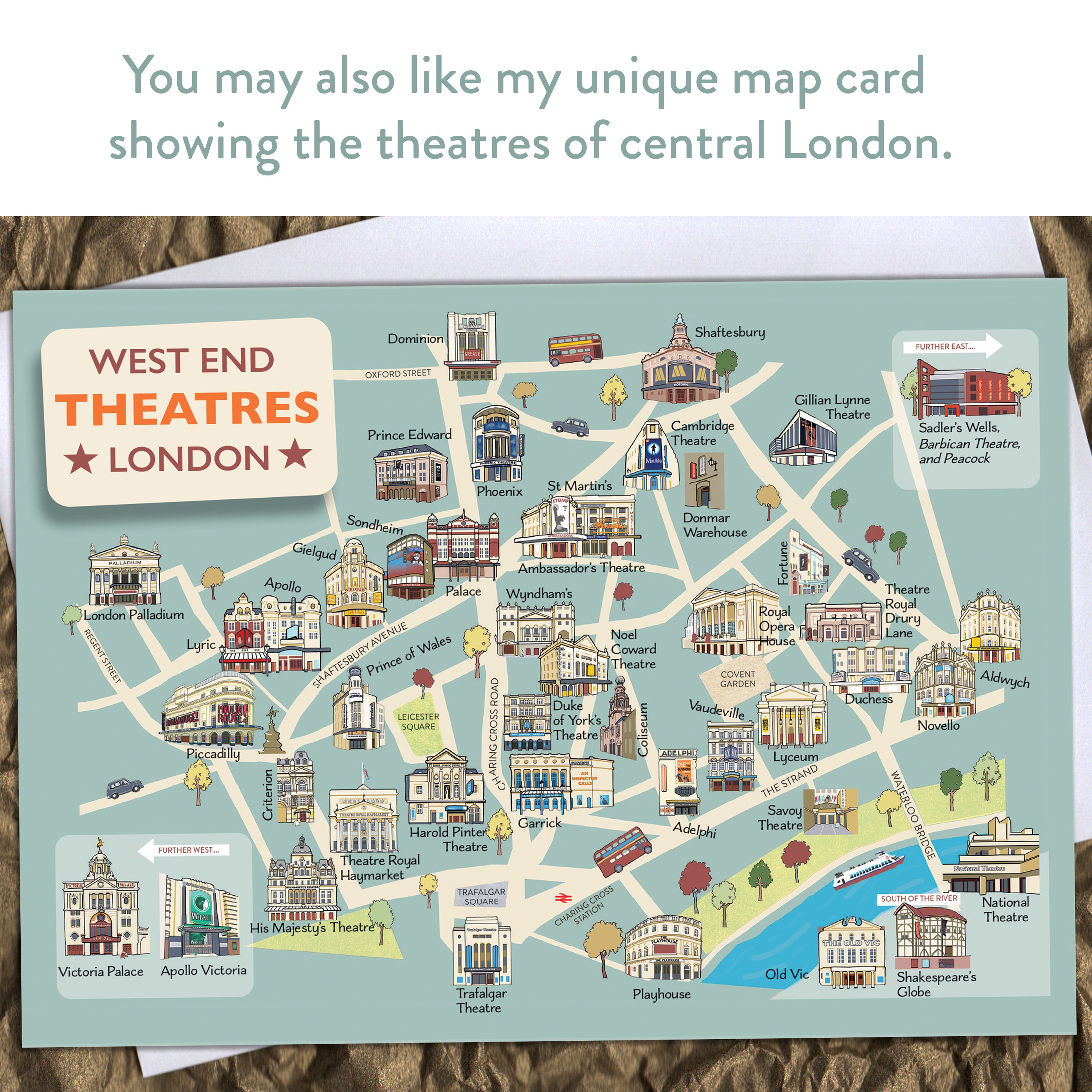 Cornwall Map Greetings Card: Illustrated Cornish Landmarks - Etsy UK