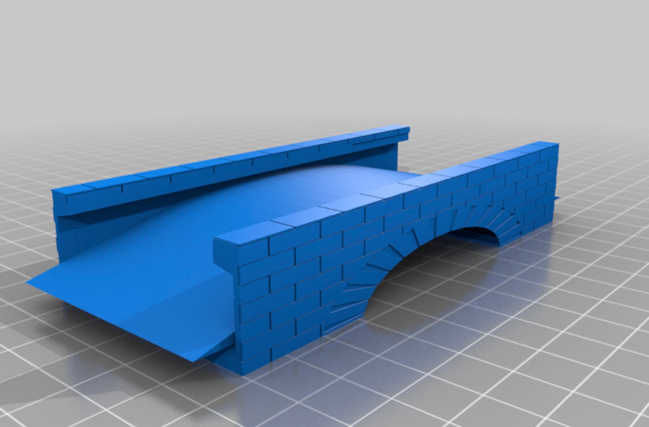 HO Scale Bridge for Model Railroad/diorama (unpainted) - Etsy