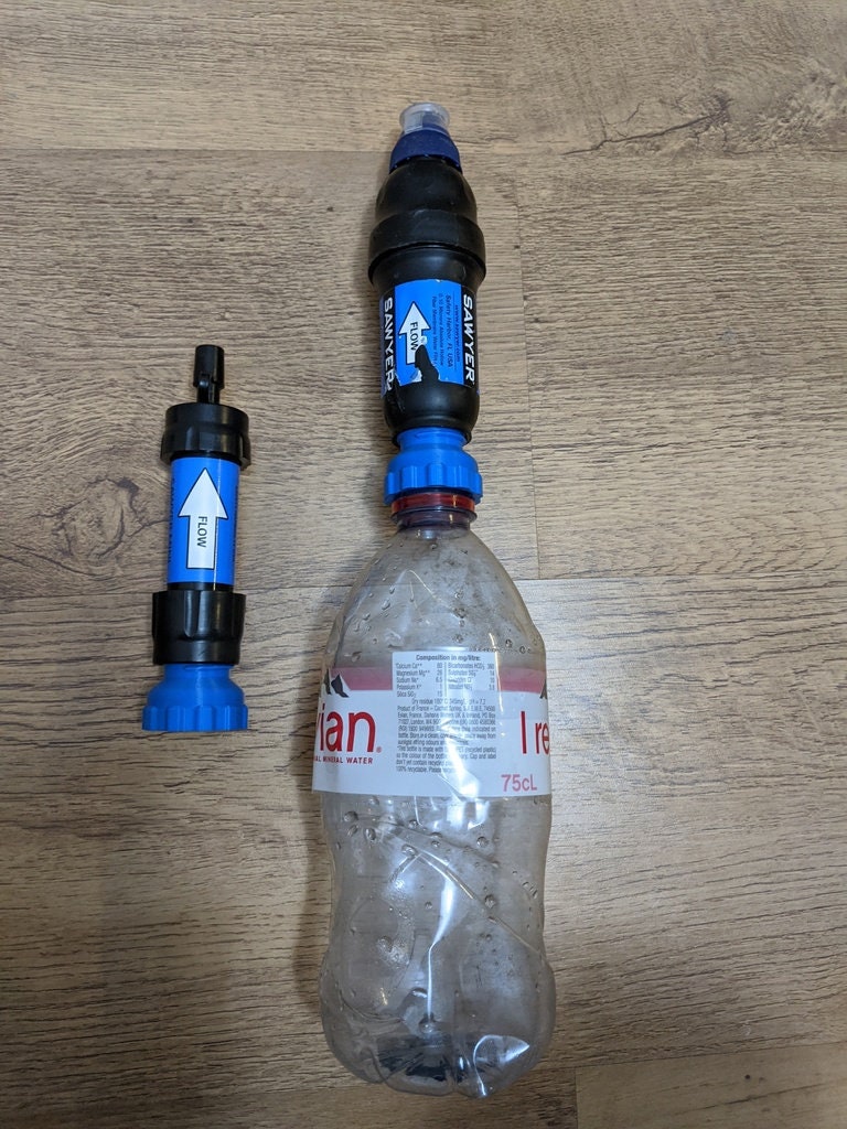 Sawyer Squeeze Adaptor for Evian Bottles and Other Still Water Bottles ...