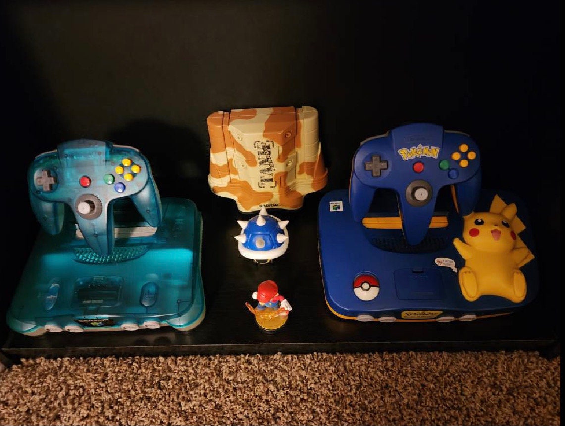 Nintendo 64 N64 Console Display Stand W/ Floating Controller Mount ...