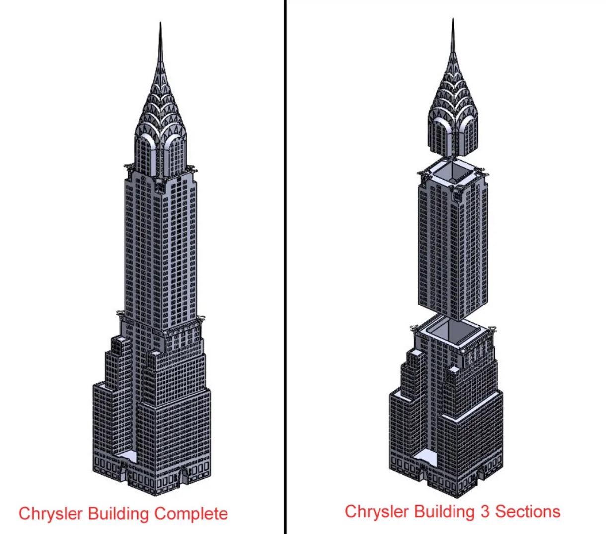 Chrysler Building Model- 3D Printed 9.25” - Etsy