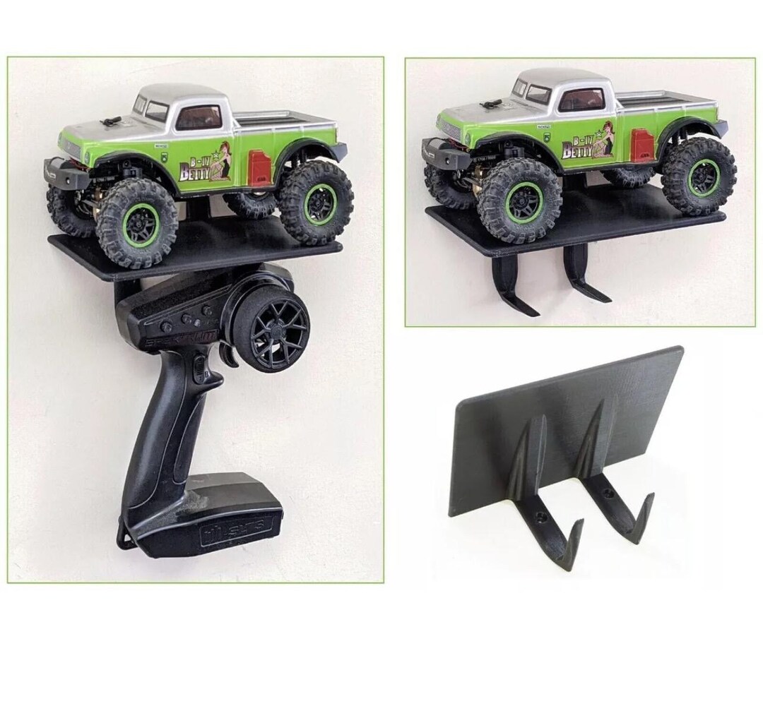 Wall Mount Display Stand + Transmitter Holder for Axial SCX24 1/24 ...
