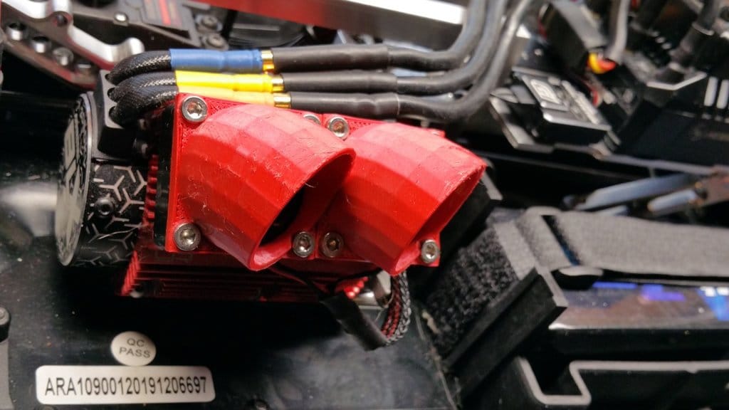 30x30mm Forced Air Induction Fan Shroud Intake Set Arrma 6s Infraction ...