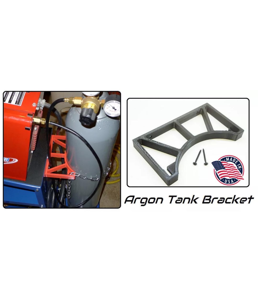Heavy Duty Wall Mount Bracket for Argon Welding Cylinder Tank 40cf 80cf ...