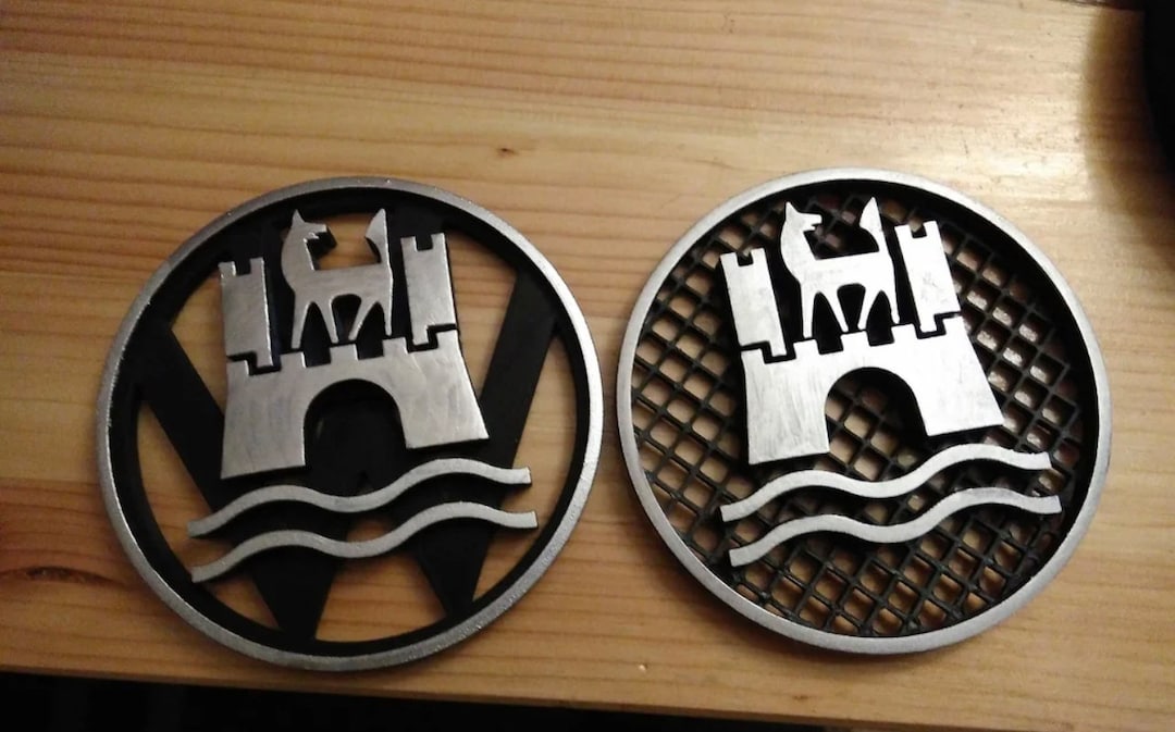 Wolfsburg Emblem for Volkswagen Golf II – VW Golf Mk2 Badge – 3D ...