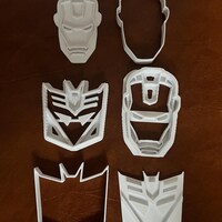 Transformers Cookie Cutters, Autobots & Decepticons in 2 Sizes, Fun ...