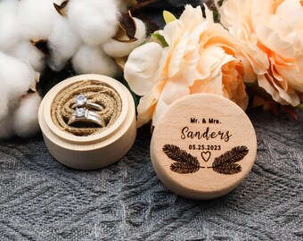 Engraved Ring Box Wood - Etsy