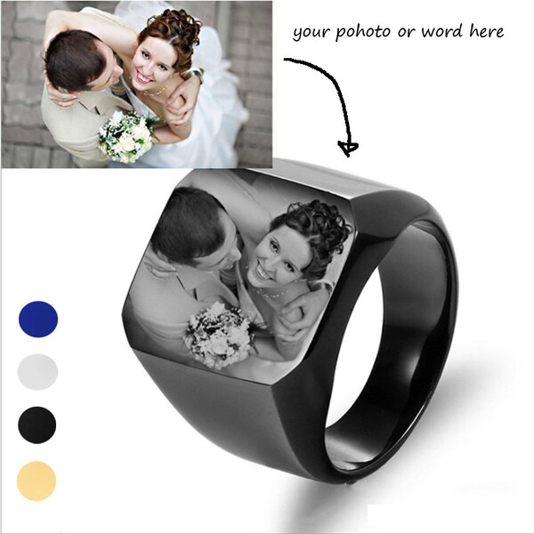Custom Photo Ring - Etsy