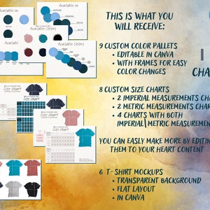 Bella Canvas 3001 Color Chart Bella Canvas 3001 Size Chart Canva ...