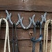 EQUESTRIAN TACK RACK Rustic Design, Horseshoe Rack, 5 Hook Hanger - Etsy