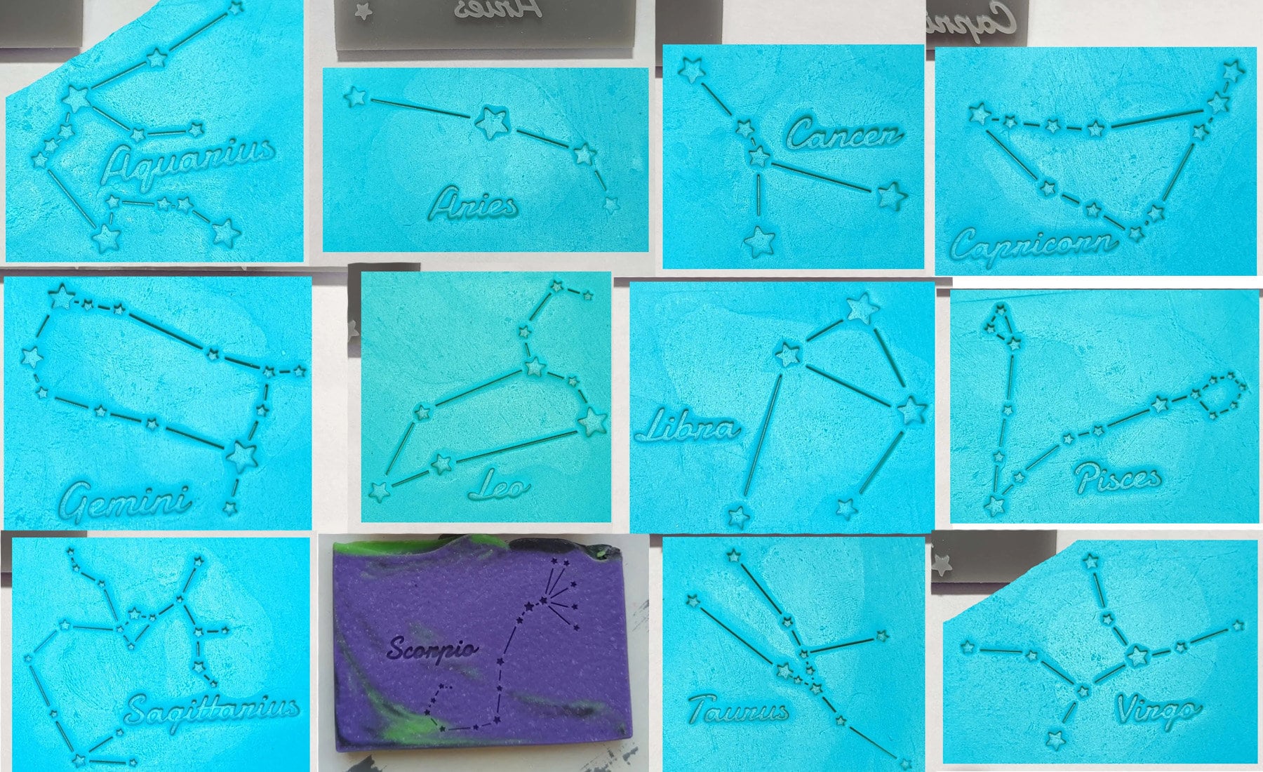 Zodiac Sign Soap Stamp 3x2 - Etsy