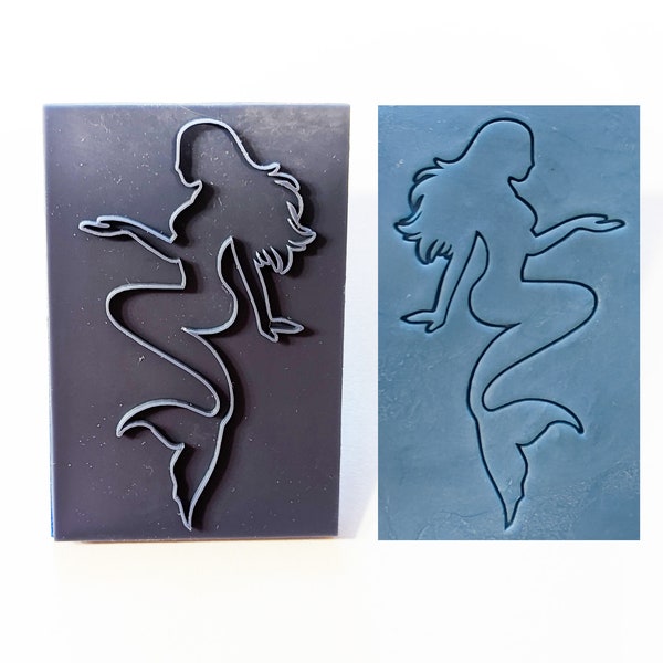 Mermaid Stamp - Etsy