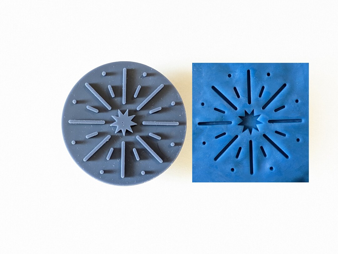 Firework, Explosion 45mm or 57mm Round Soap Stamp, 1.77" or 2.25" - Etsy