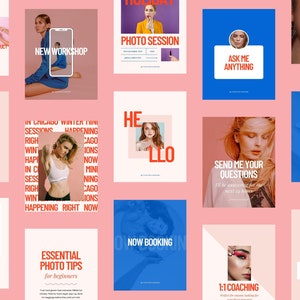 50 Bright Instagram Post Templates | Photographer Instagram Template ...