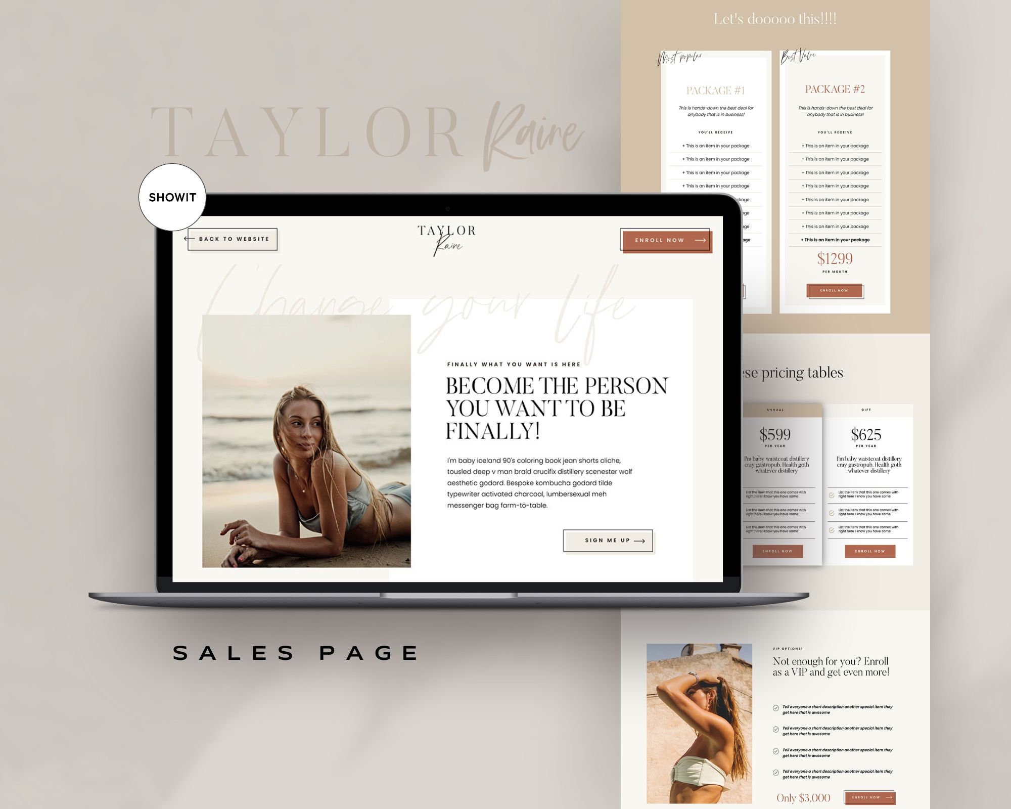 Showit Sales Page Template, Showit Website Template, Sales Page Website ... Showit Sales Page Template, Showit Website Template, Sales Page Website ...