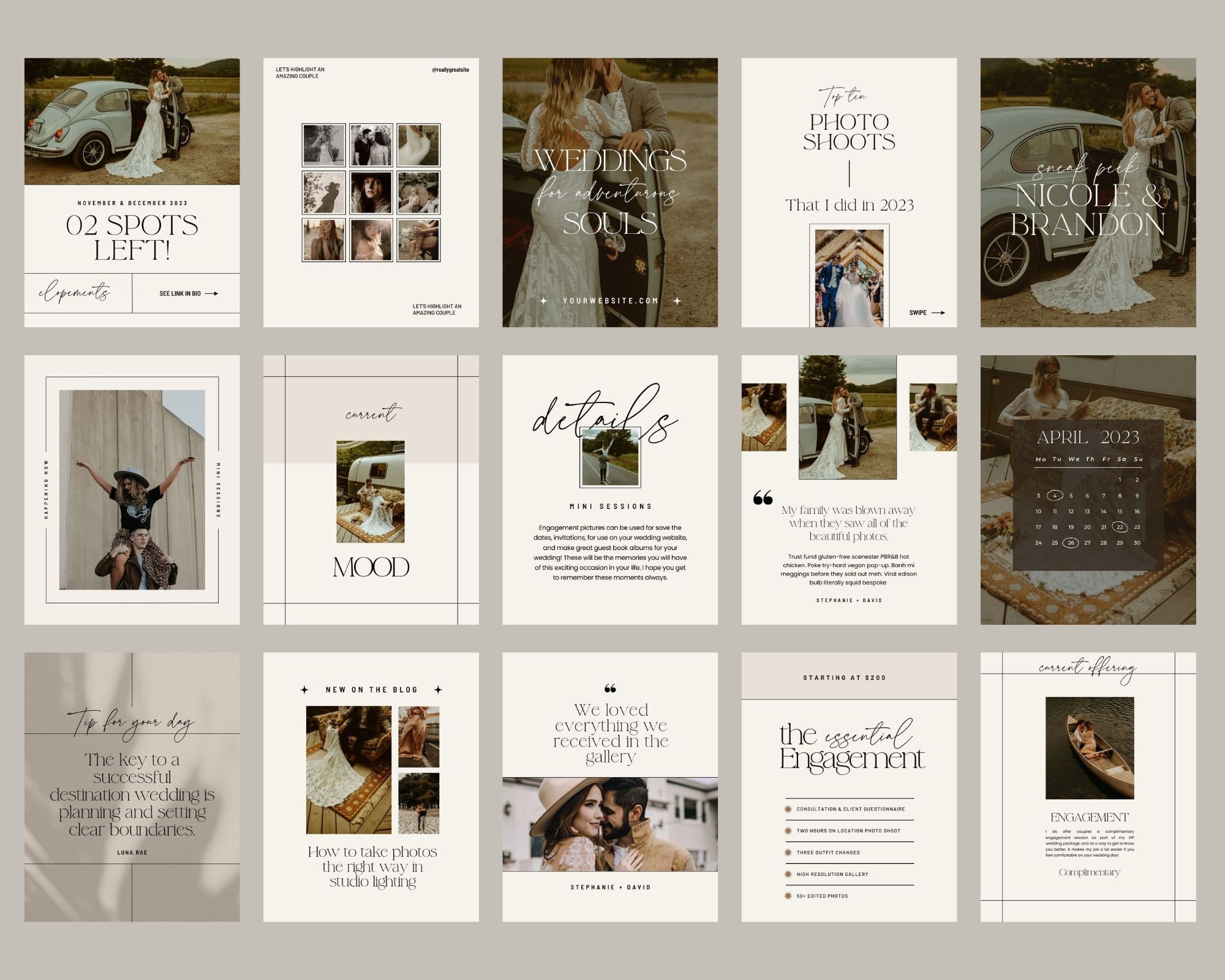 Photographer Instagram Post Template | Photographer Instagram Template ...