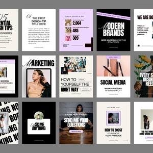 Bold Instagram Post Template Marketing Instagram Template - Etsy