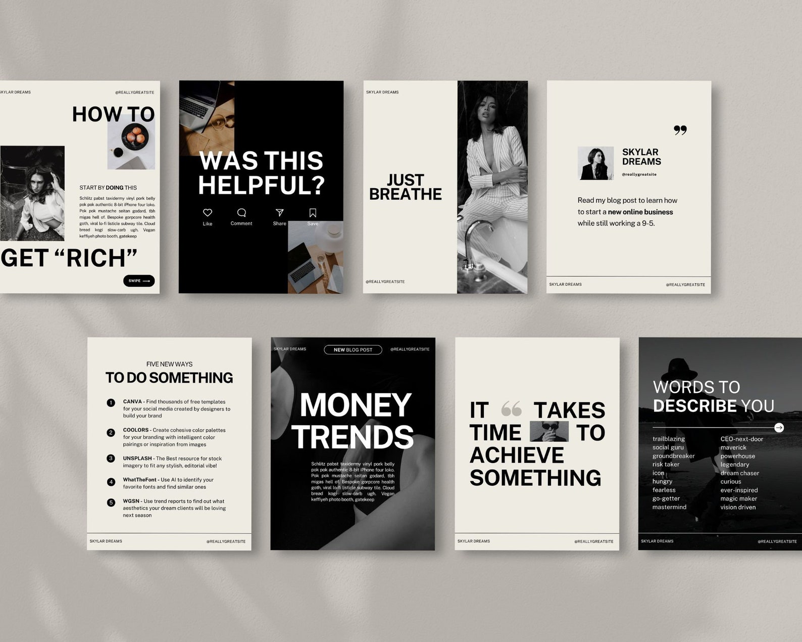 Aesthetic Coach Instagram Template | Social Media Template | Instagram ...