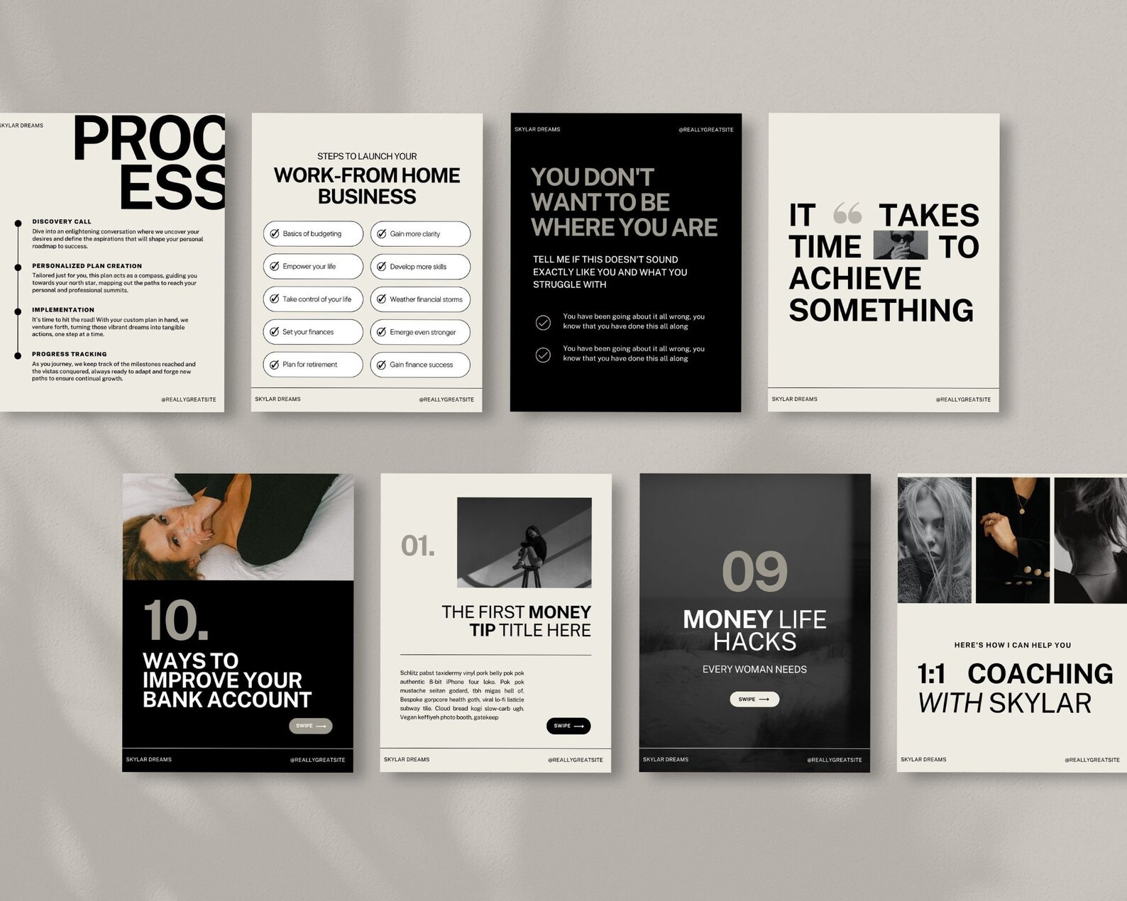 Aesthetic Coach Instagram Template | Social Media Template | Instagram ...