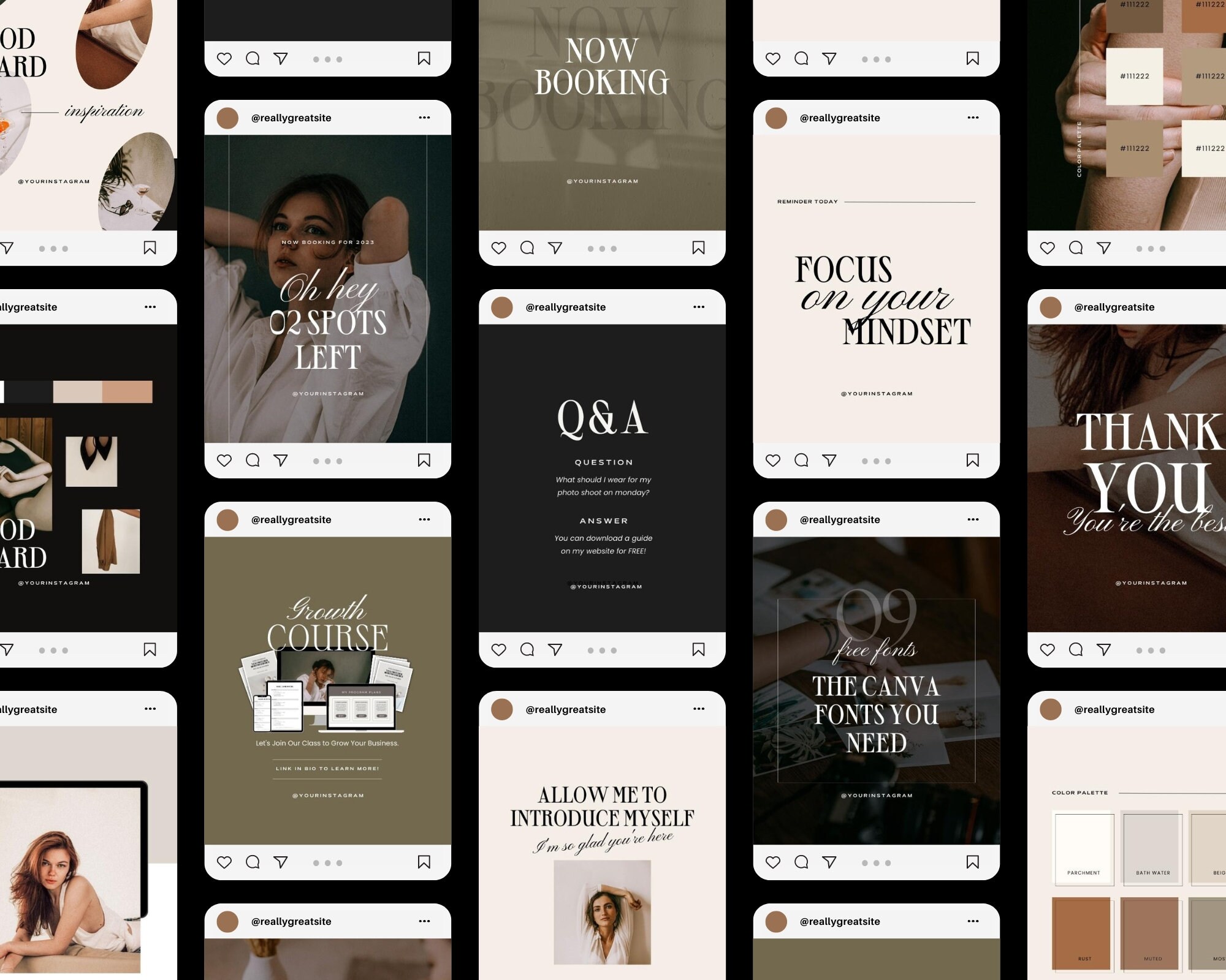 Instagram Post Template Designer Instagram Template - Etsy