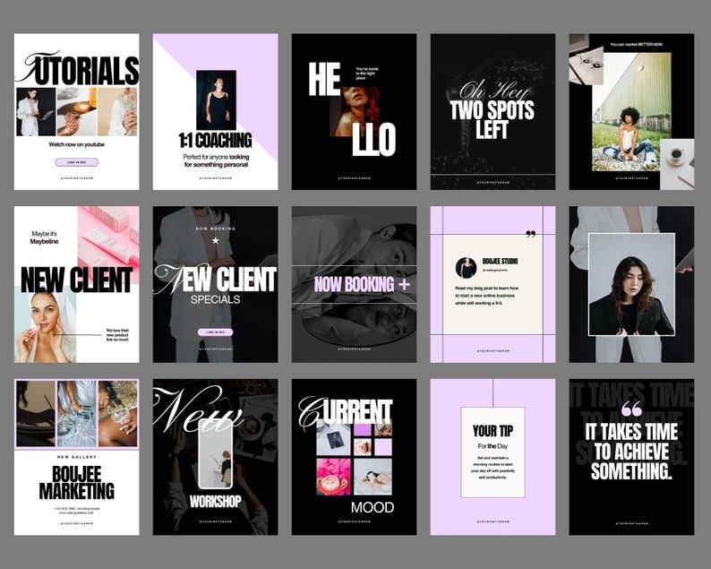 Bold Instagram Post Template Marketing Instagram Template - Etsy