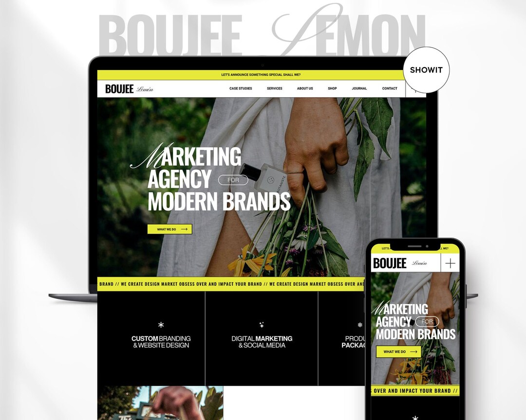 Bold Website Template, Showit Website Template, Showit Website Template for Coach, Marketing ...