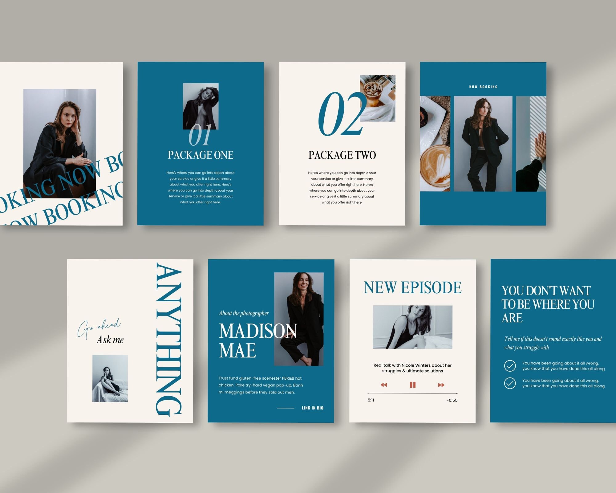 50 Coach Instagram Posts Canva | Coach Instagram Template | Course ...