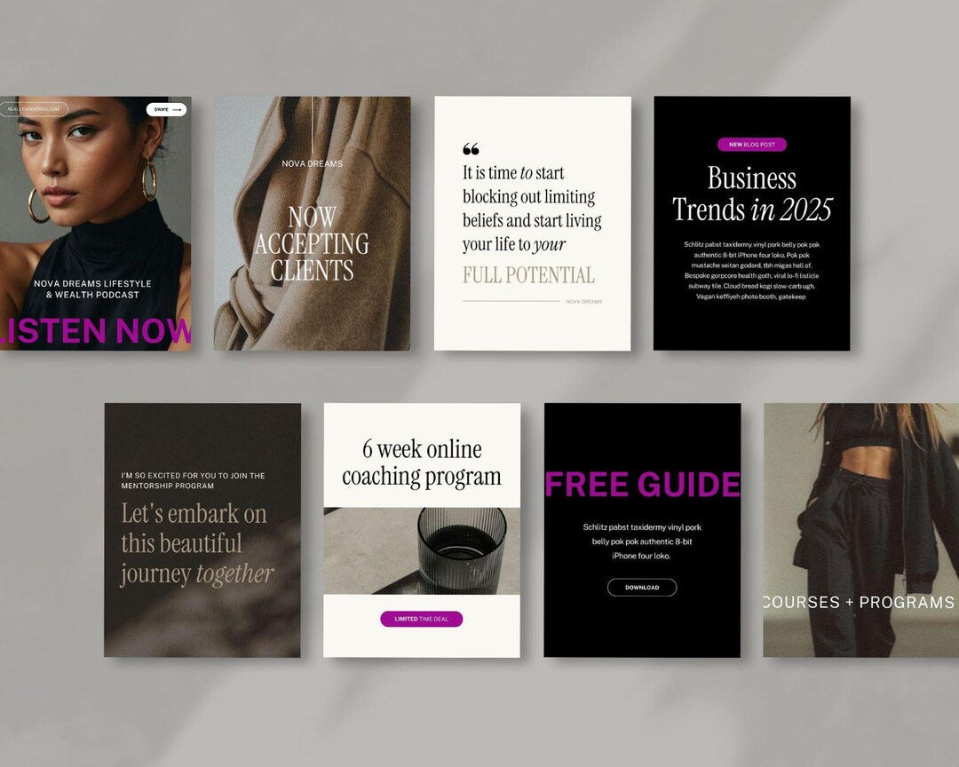 Luxury Coach Instagram Template | Social Media Template | Instagram ...