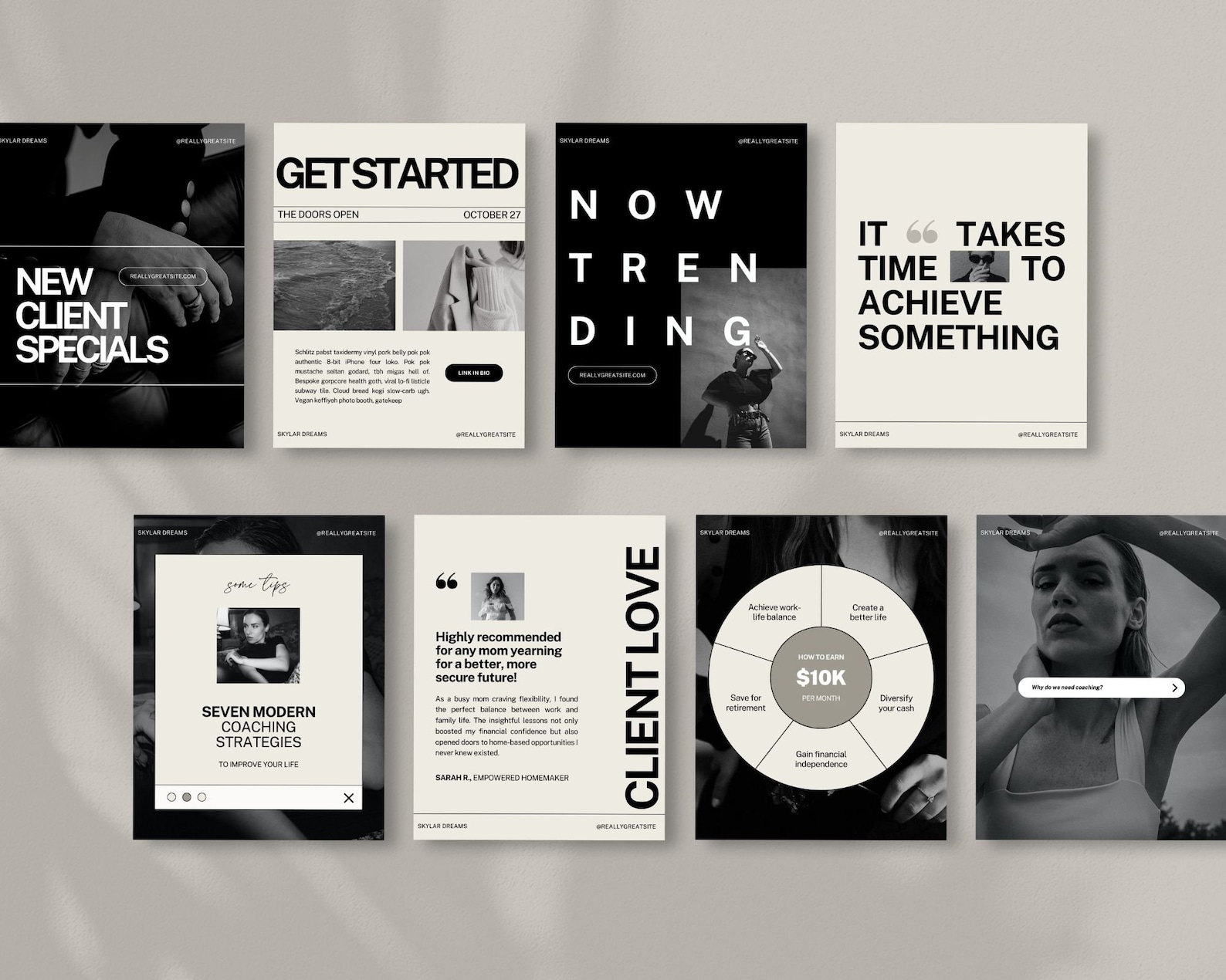 Aesthetic Coach Instagram Template | Social Media Template | Instagram ...